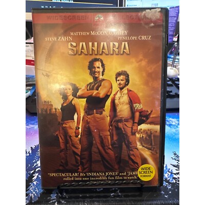 Sahara DVD 2005 PG13 Adventure McConaughey Widescreen | eBay