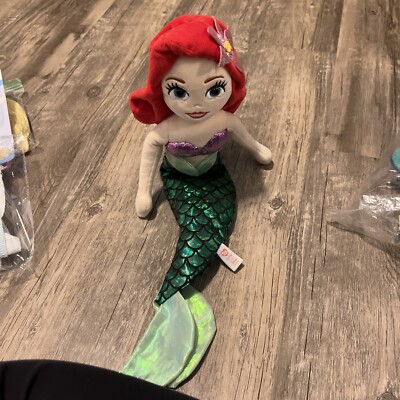 Ty Beanie Disneys Princess Ariel Little Mermaid 18” Plush Sparkle New ...