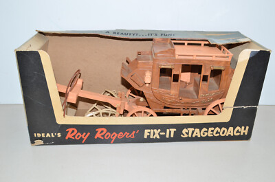 Vintage 1955 ROY ROGERS FIX-IT STAGECOACH Ideal Toys Parts lot Antique ...