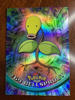1999 Topps Pokemon TV #69 Bellsprout Rainbow Foil Blue Logo B | eBay