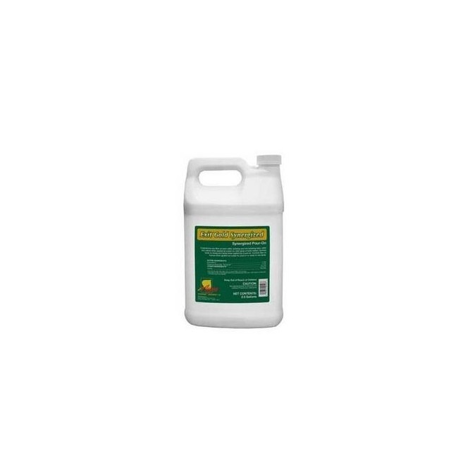 Aspen Exit Gold Synergized 2.5 Gallon Cattle Pour on Lice Flies for ...