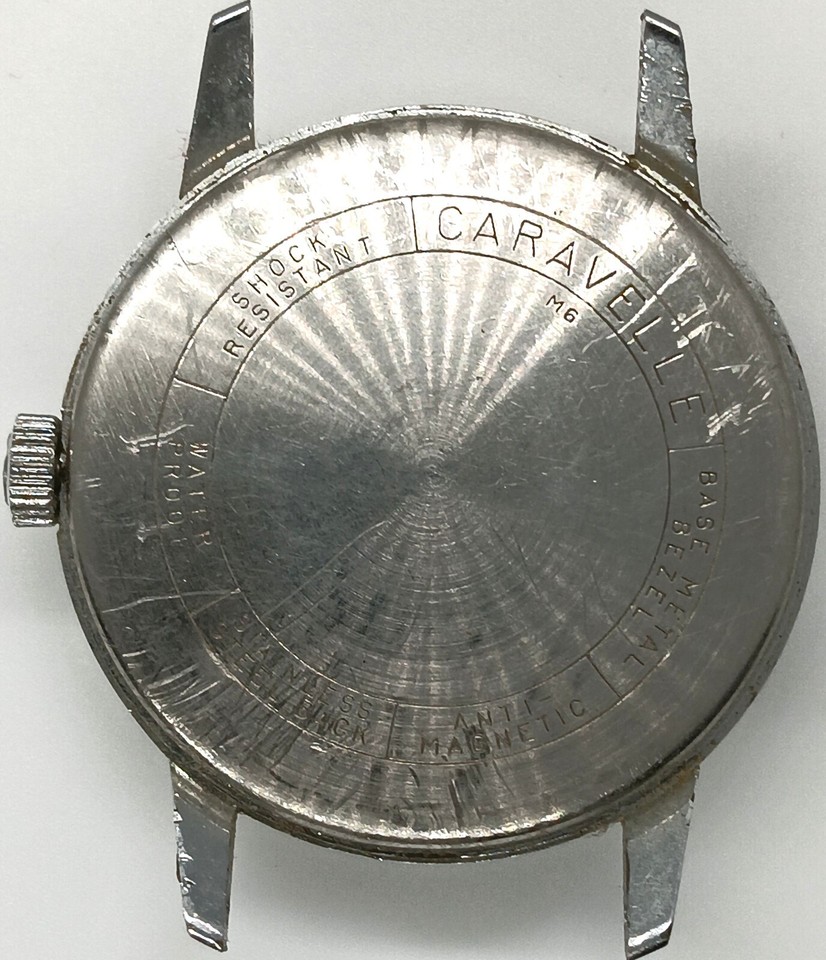 C729 mens 1966 Vintage Bulova Caravelle Manual M6 Movement 11DP Watch ...