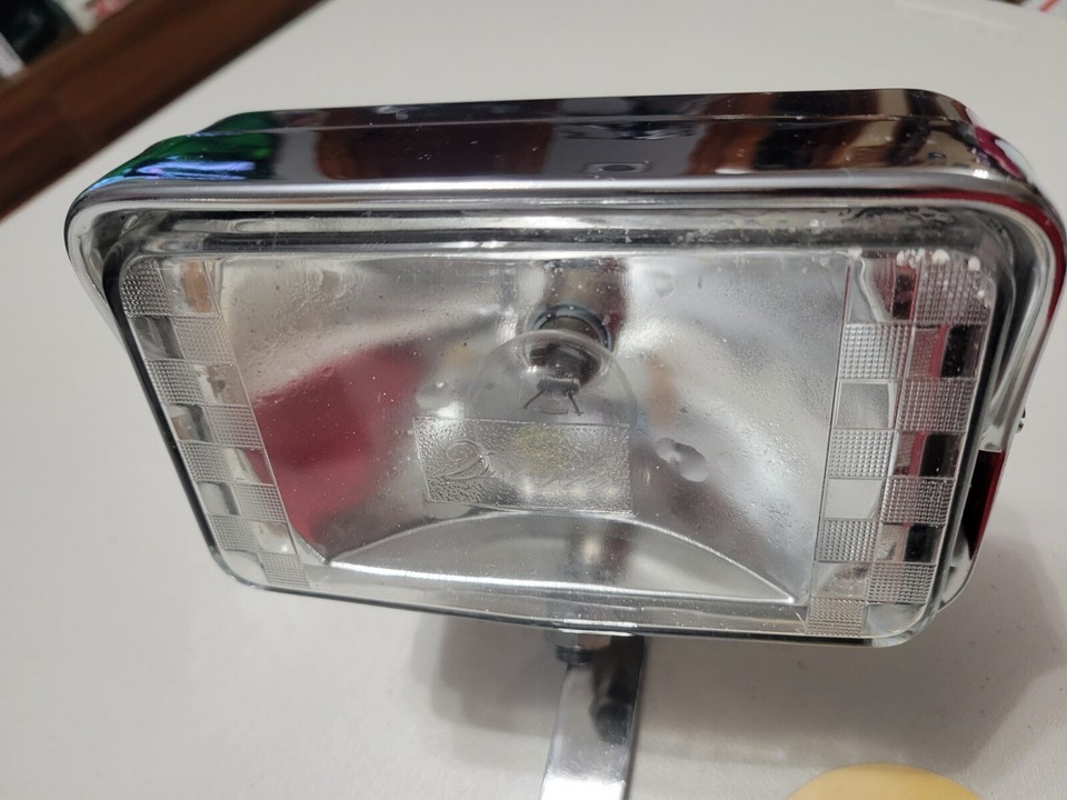 NOS Dixie Harley Dual Headlight Mount Bracket Stacked Double Head Light ...