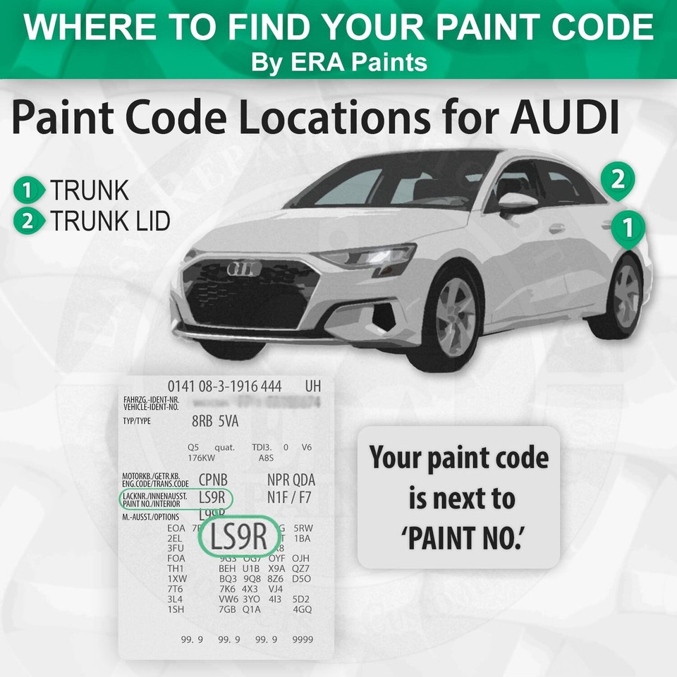 AUDI LX7G - Chronos Gray Metallic OEM Match Touch Up Spray Paint Kits ...