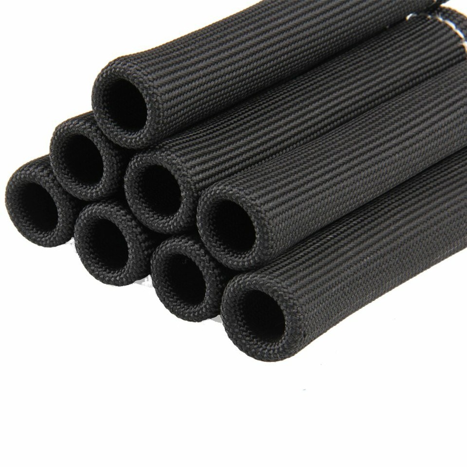 8PCS Spark Plug Heat Protector Insulating Fire Sleeve Spark Plug Wire ...