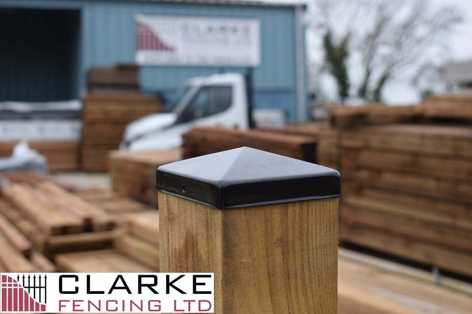 Metal Fence Post Cap Finials | Suits 3x3"or 4x4" Posts | Galvanized ...