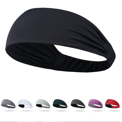 Men Women Sport Headbands Running Sweatband Fitness Yoga Gym Sweat Hair ...