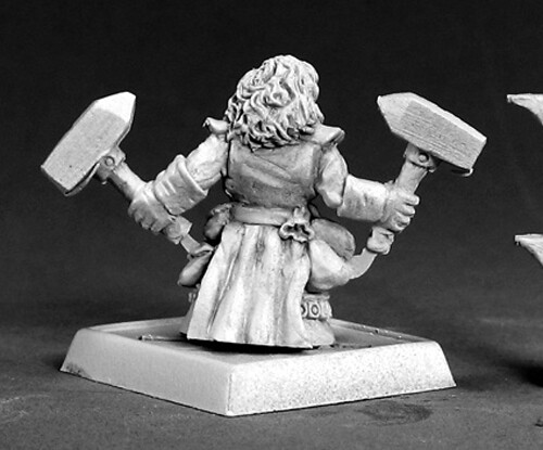 Reaper Miniatures Dwarf Forgemaiden #14518 Dwarves Unpainted RPG D&D ...