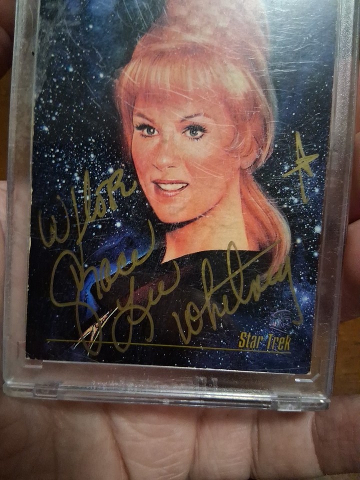 SIGNED / AUTOGRAPHED GRACE LEE WHITNEY JANICE RAND STAR TREK CARD SEND ...