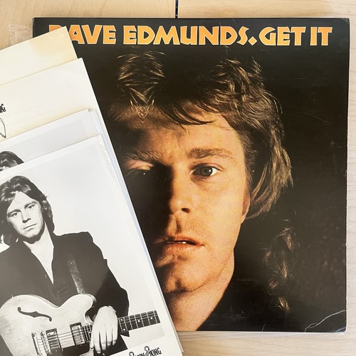 Dave Edmunds – Get It LP Swan Song 1977 WITH RARE LABEL PRESS MATERIAL, PHOTOS | eBay