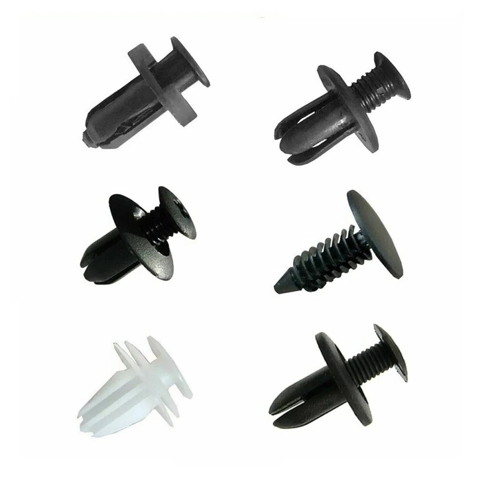100PCS Retainer Clips Body Bumper Rivet Retainer Trim Molding Push Pin ...