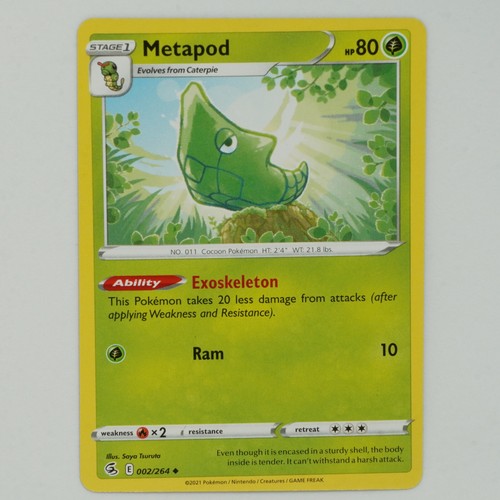 Metapod 002/264 Uncommon SWSH Fusion Strike Pokemon Card | eBay