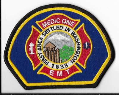 Dupont Fire Department, Washington Medic One/EMT Shoulder Patch V2 | eBay