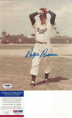 Brooklyn Dodgers Ralph Branca autographed 8x10 photo PSA DNA Certified ...