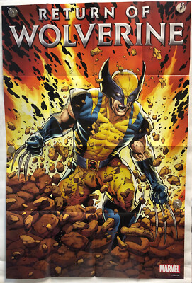 RARE Wolverine 2018 folded Promo Poster 24" x 36" Marvel Comics 1 per ...