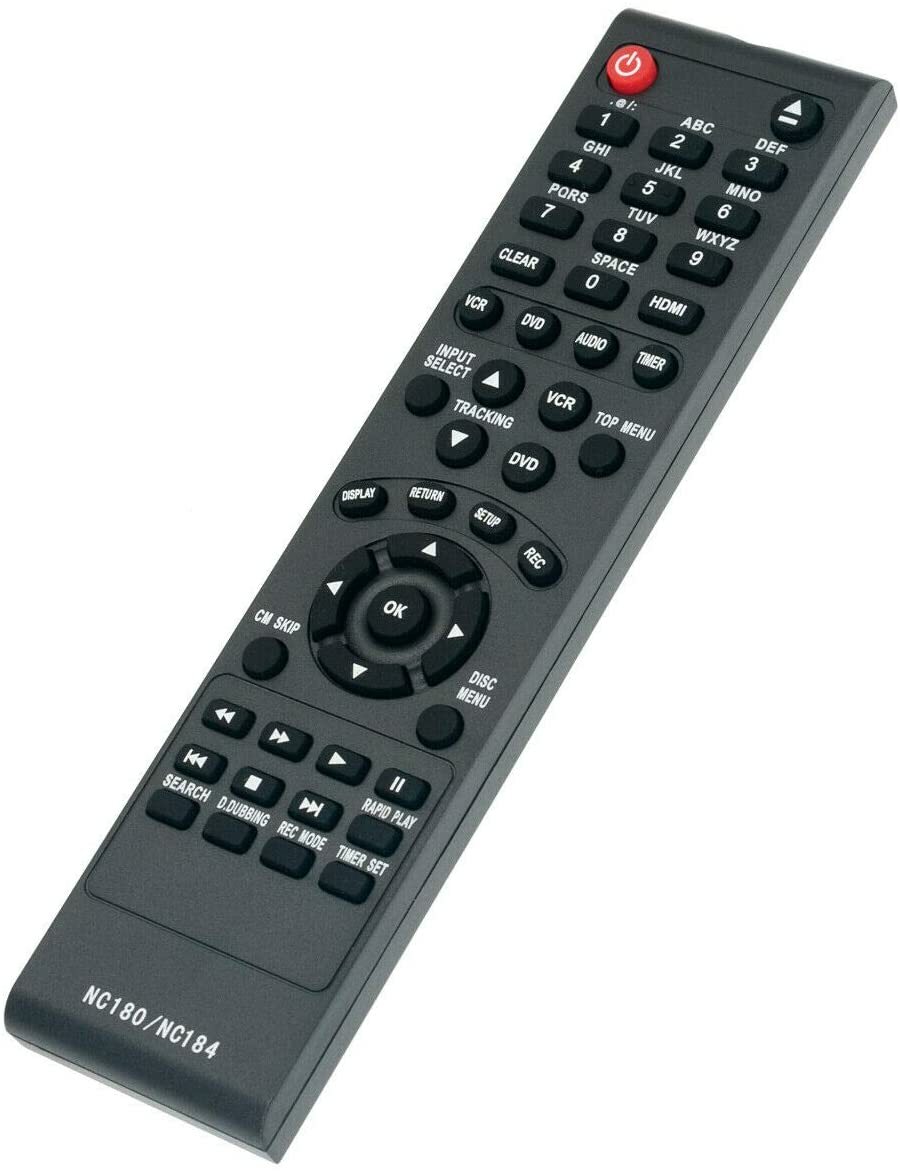 NC180 NC184 Replace Remote Control for Sanyo DVD Recorder VCR FWZV475F ...