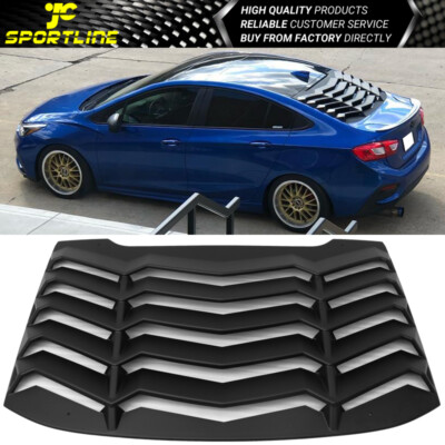 Fits 16-19 Chevy Cruze ABS Rear Window Louvers Cover Sun Shade ...