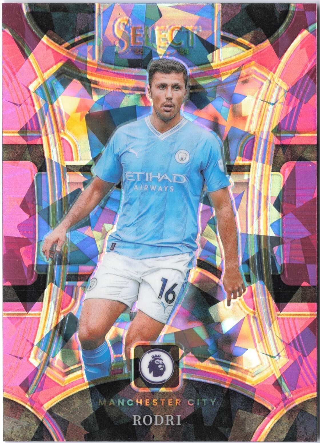 2023-24 Panini Select Premier League - Mezzanine Rodri #162 Pink Ice ...