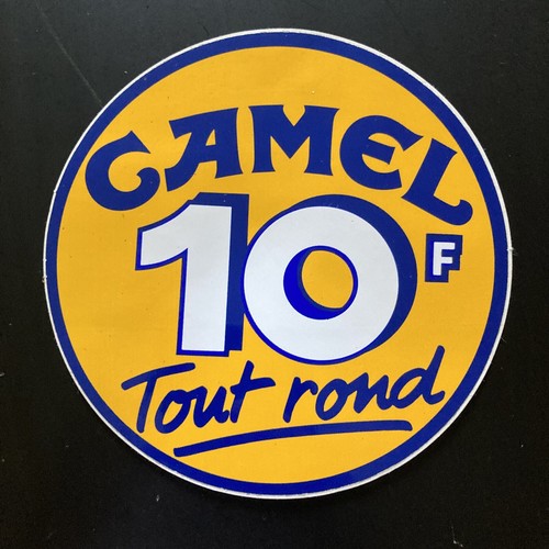 Autocollant Sticker Vintage Camel 10 Francs Tout Rond | eBay