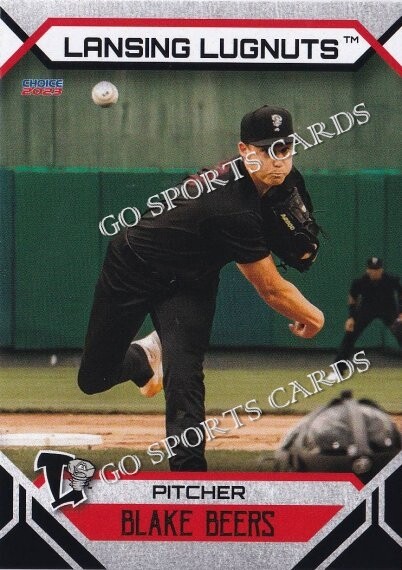 2023 Lansing Lugnuts Blake Beers RC Rookie Oakland Athletics Minor ...
