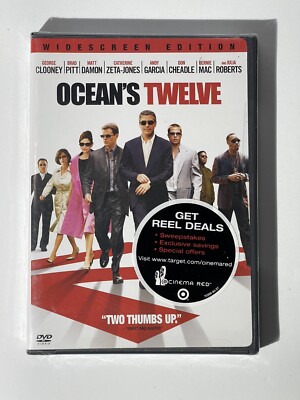 Oceans Twelve DVD WS Crime/Comedy George Clooney BRAND NEW 85393894825 ...