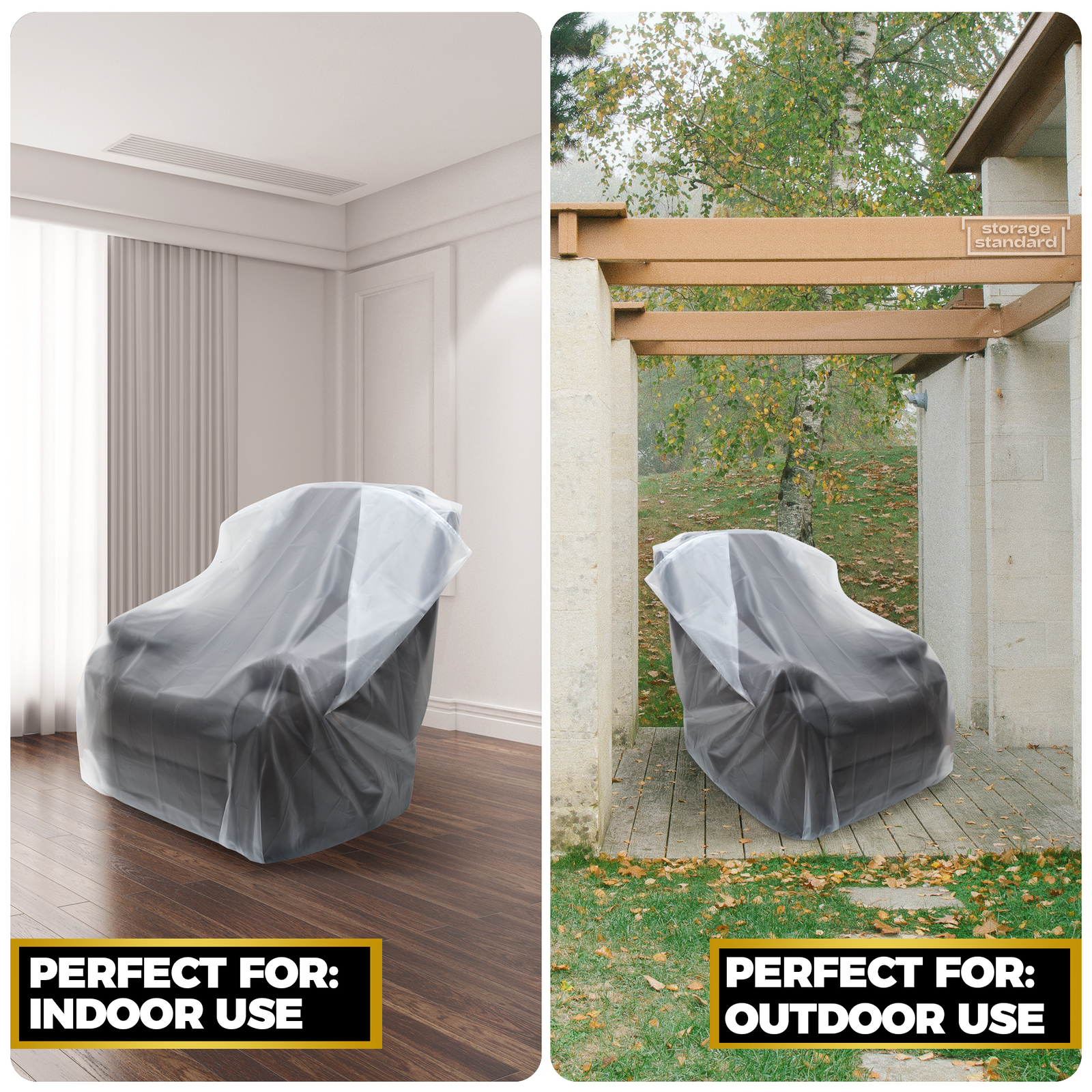 Plastic Furniture Covers for Moving Storage - Heavy-Duty Plastic Chair ...