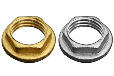 BSP Brass FLANGED Hexagon BACKNUT 1/4" 3/8" 1/2" 3/4" 1" Inch BACK NUT ...