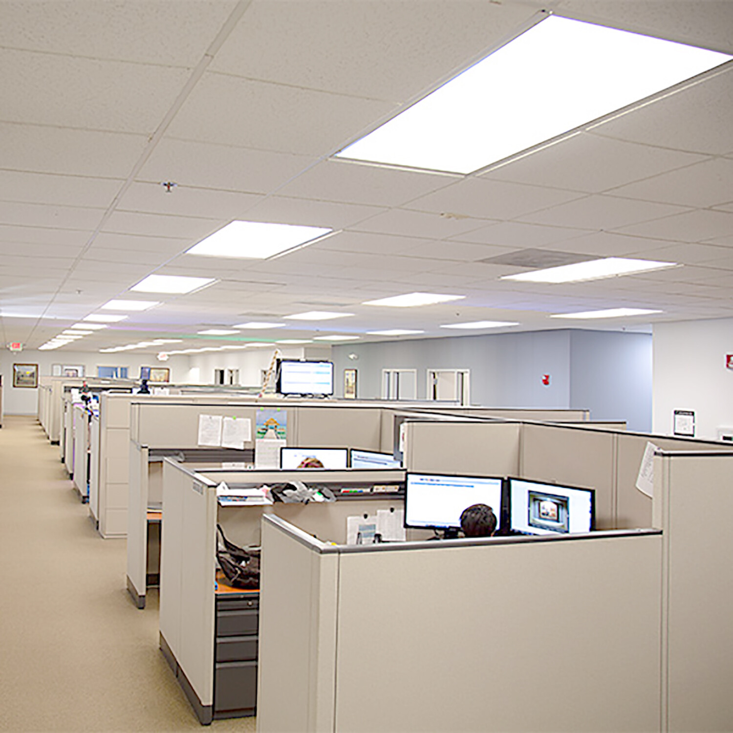 Flat LED Drop Ceiling Light 2x4,AC 100-277V,Recessed Edge-Lit Troffer ...