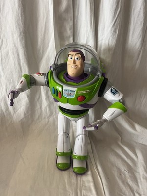 Thinkway Toy Story Talking Buzz Lightyear Action Figure No Sound Wing ...