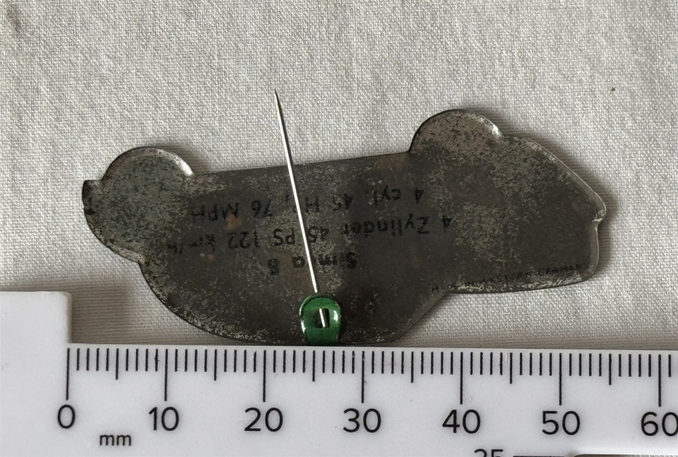 Vintage Large 1950-60s Tinplate SIMCA 8 4 Cylinder Motor Car ...