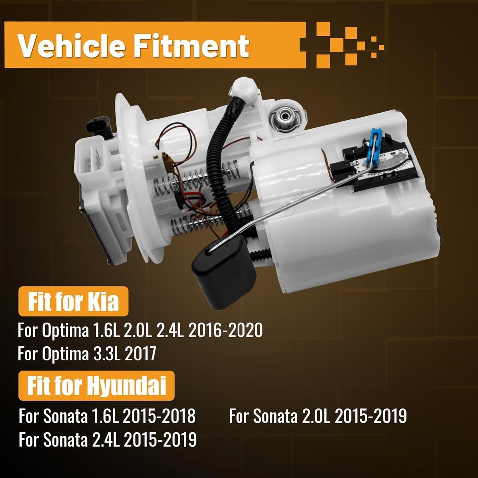 For 2015-2019 KIA Optima Hyundai Sonata Fuel Pump Module Assembly 31110 ...