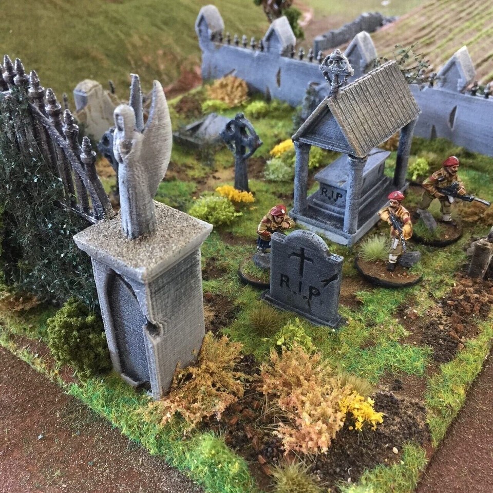 Winterdale Cemetery - Gothic Tabletop Terrain Miniature Gaming, Fantasy ...