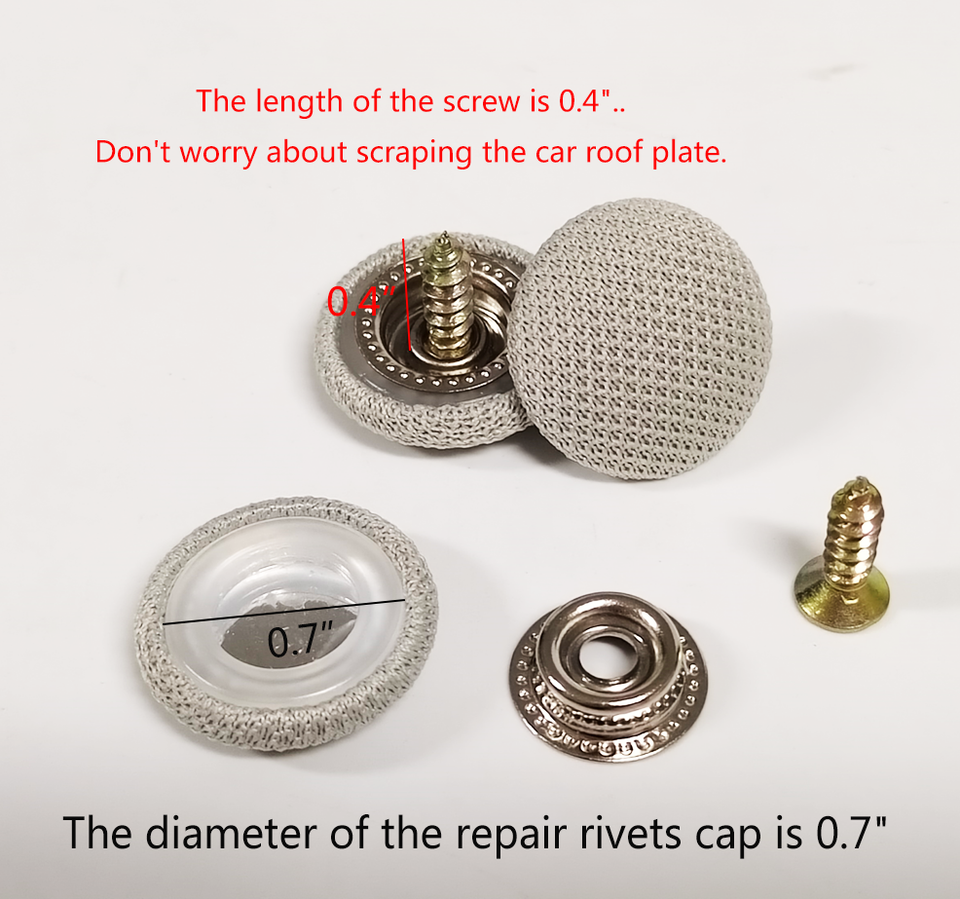 60x Car Roof Sagging Headliner Fixing Repair Pins Rivets Snap Buckle ...