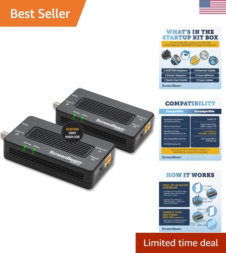 Professional Grade MoCA 2.5 Network Adapter Starter Kit - Enhance Your ...
