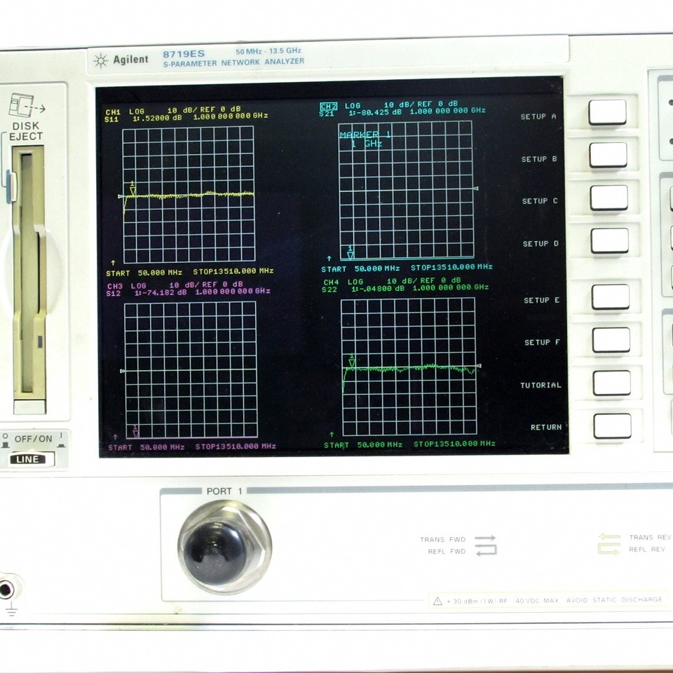HP / Agilent / Keysight 8719ES S-Parameter Network Analyzer 50 Mhz - 13 ...