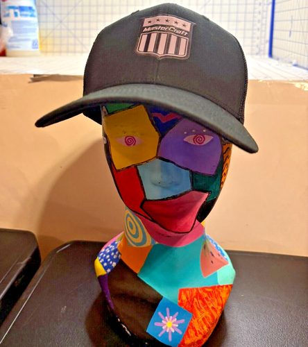 MasterCraft Shield logo Snapback Baseball Mesh Hat Cap Black Mesh ...