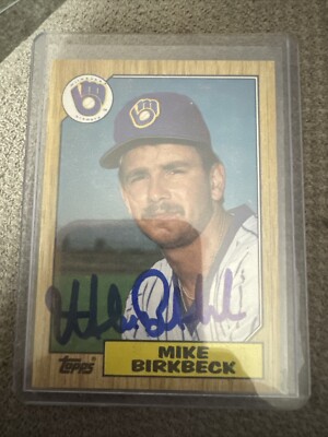 1987 Topps Mike Birkbeck Autograph | eBay