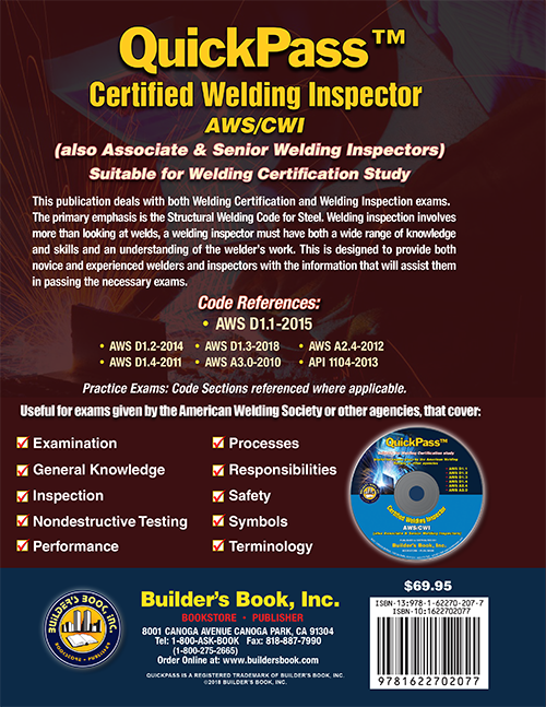 QuickPass Certified Welding Inspector AWS/CWI Study Guide based on 2015 ...