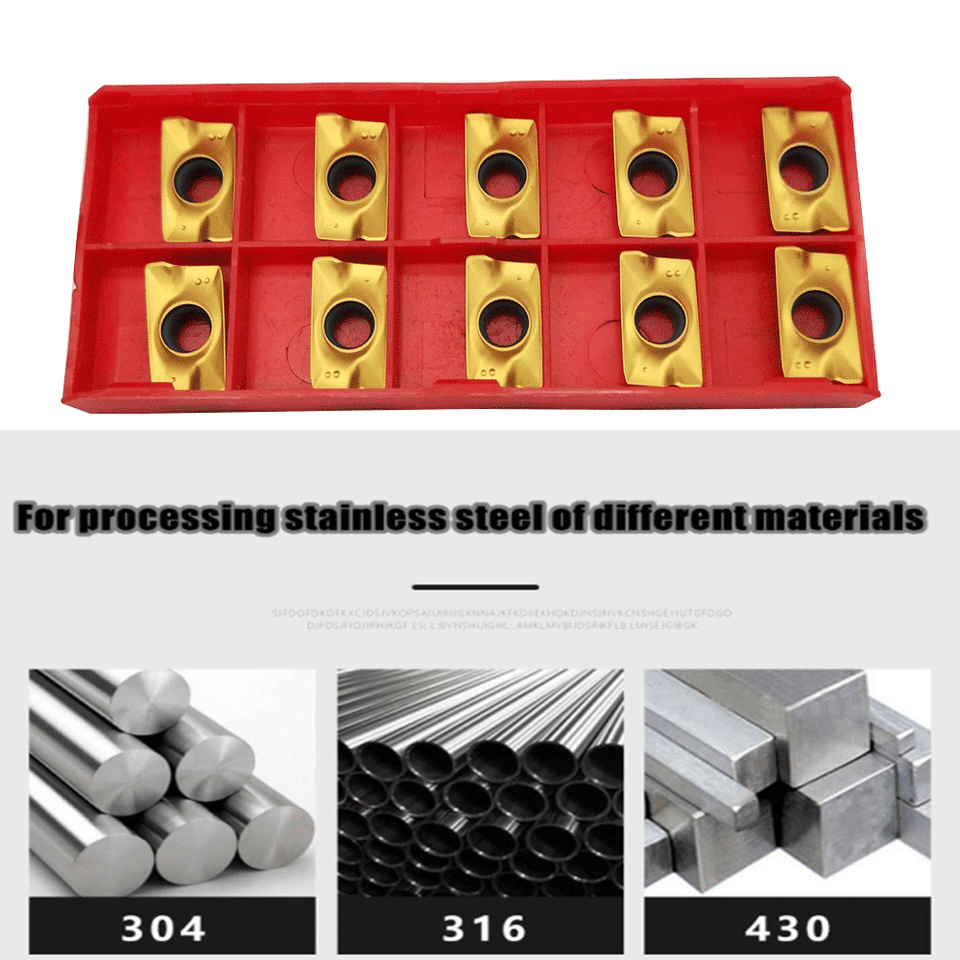 30PCS APMT1604PDER-DP Carbide Milling Inserts For 90deg End Mill Holder ...