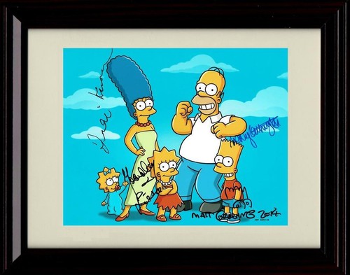 16x20 Framed Simpsons Cast Autograph Promo Print - Landscape | eBay