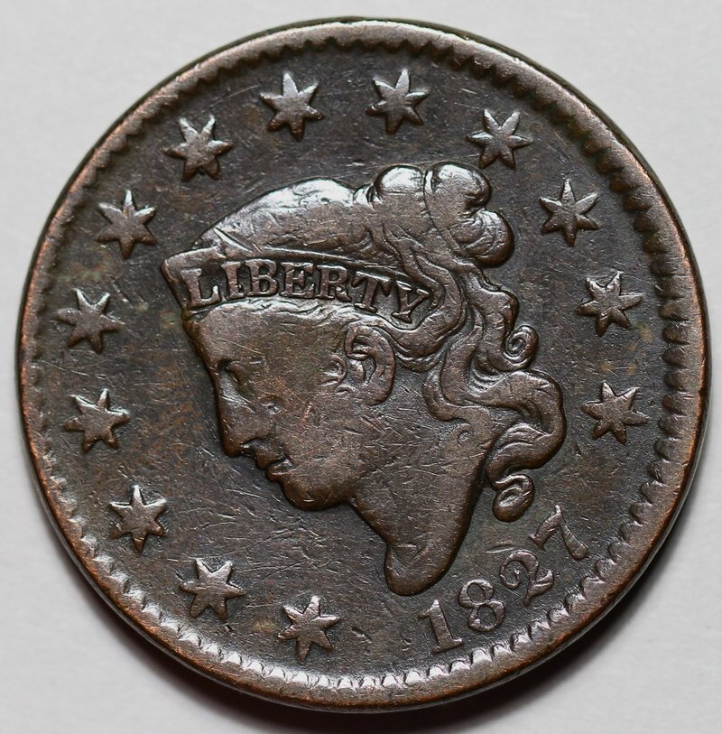 1827 Coronet Head Large Cent - US 1c Copper Coin | eBay