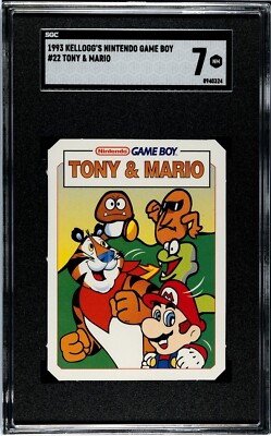 1993 Kellogg's Nintendo Game Boy #22 Tony The Tiger & Mario Frosties ...