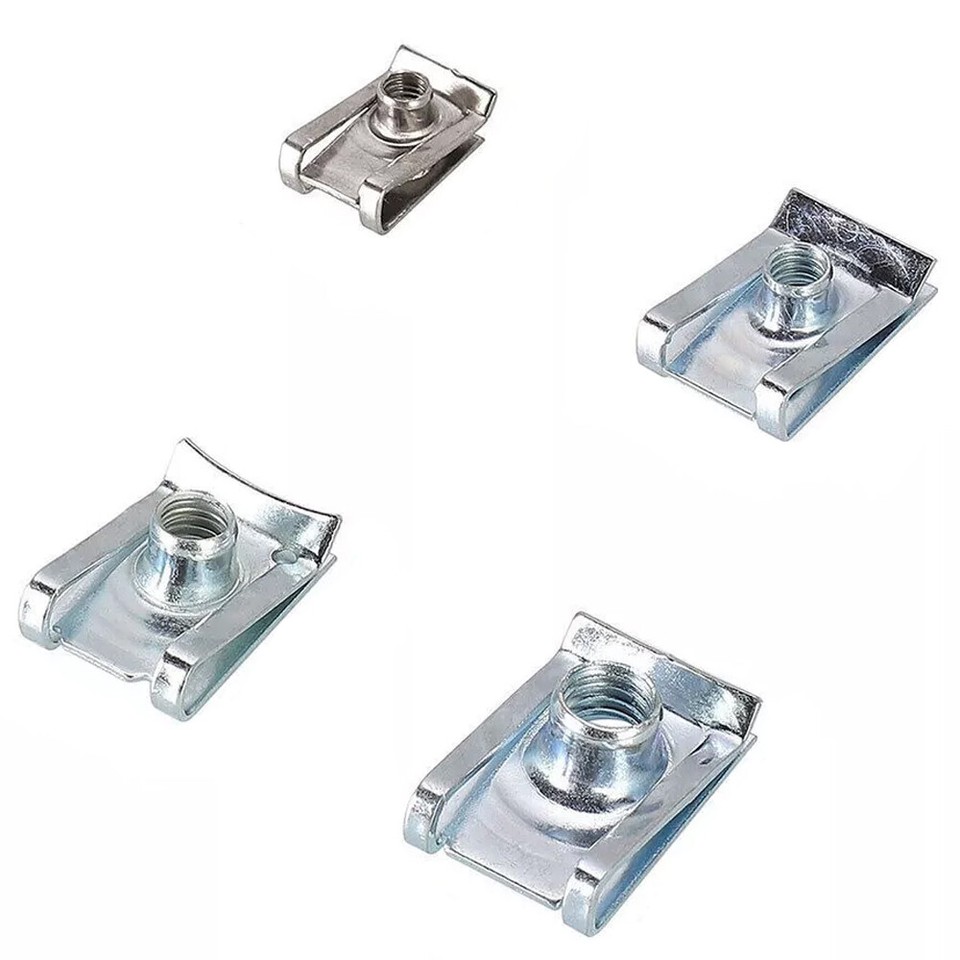 90x U Nut Spring Nuts M4 M5 M6 M8 Clips Fairing Panel Speed Chimney ...