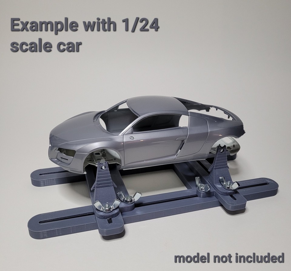 Model car kit building berth jig for AFV vehicles 1/72 1/35 1/24 1/16 ...