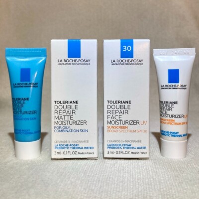 2pc La Roche-Posay SAMPLE Set Toleriane Double Repair Matte Moisturizer ...