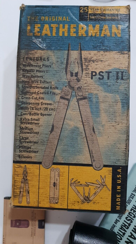 Leatherman PST II Stainless Multi-Tool New in Box 1999 Rare Collectable ...