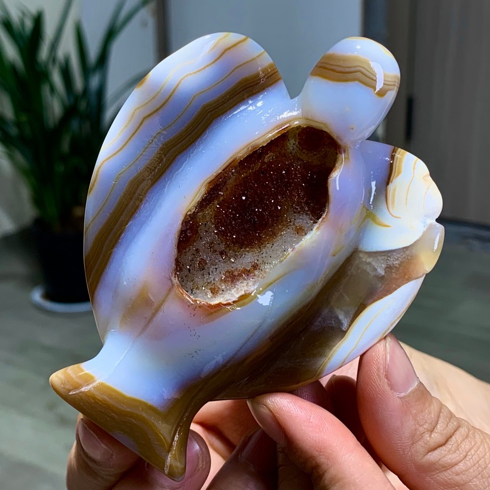 139G Magical natural ocean jade crystal carved ghost jade halo stone | eBay