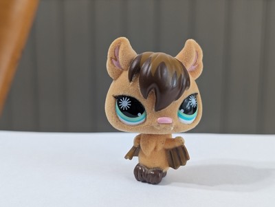 BAT #820 Flocked - Authentic Littlest Pet Shop - Hasbro LPS Fuzzy B | eBay