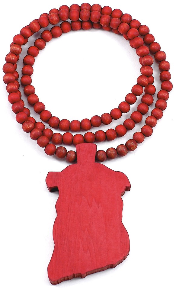 Jesus New Wood Style Pendant with 36 Inch Bead Chain or Jesus Rosary ...
