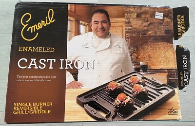 Emeril Cast Iron Enameled Reversible Grill/Griddle. Emerilware. All ...